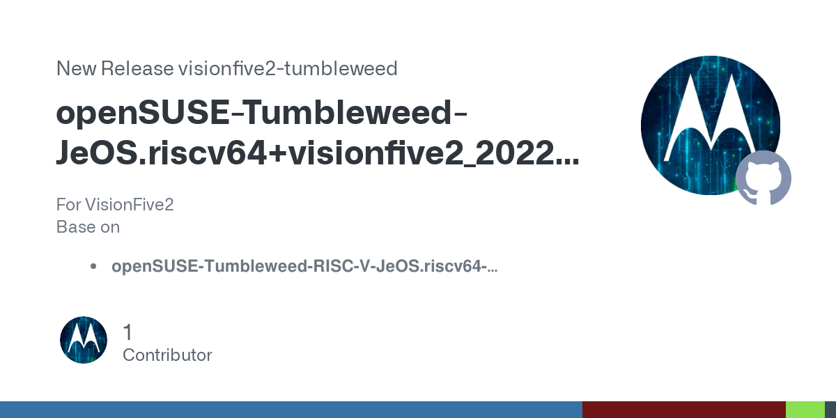 openSUSE Tumbleweed JeOS on VisionFive 2 - VisionFive 2 （English Forum) - RVspace Forum